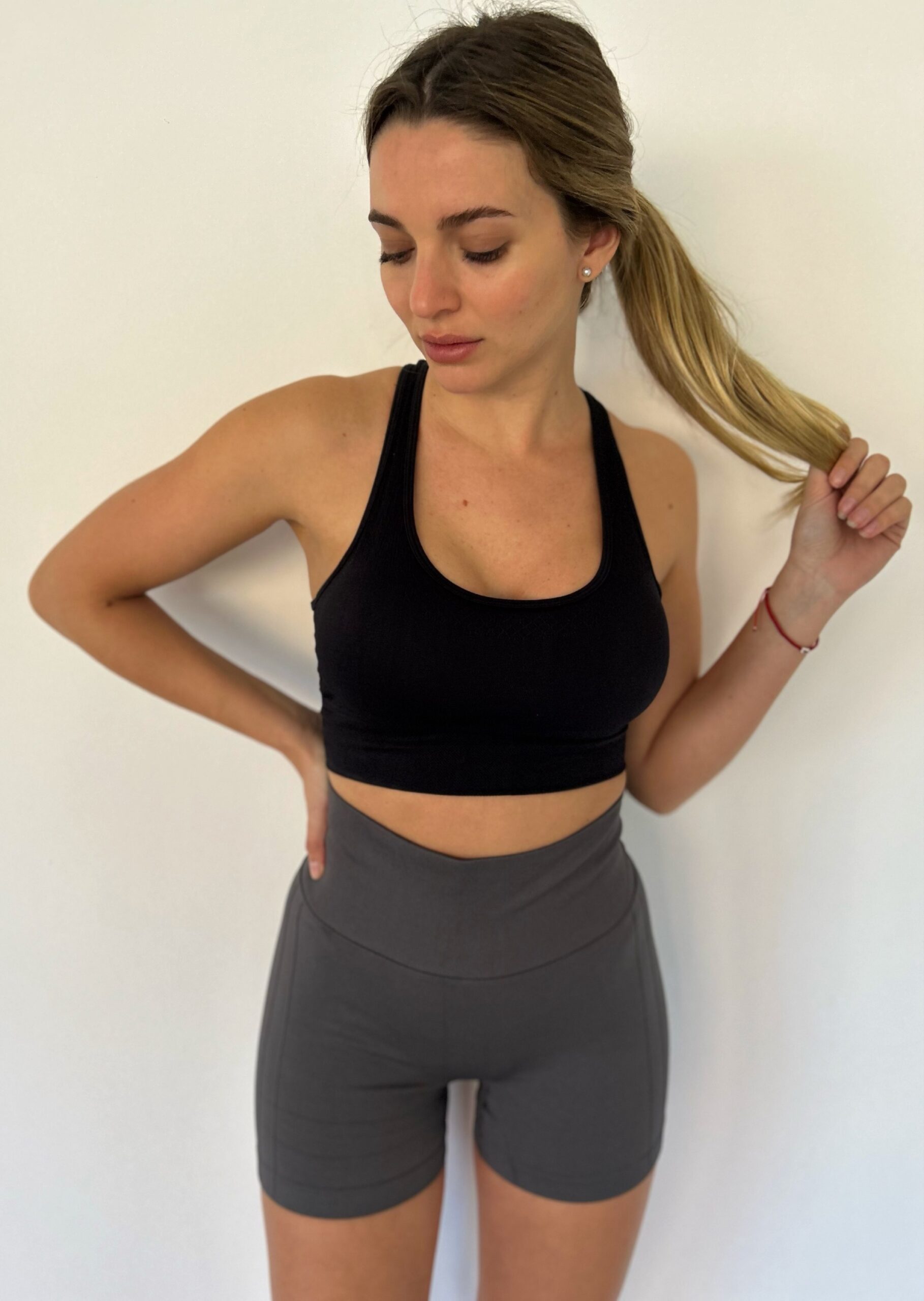 CALZA SHORT SEAMLESS SHEIN LISA IMPORTADA GRIS | Aure